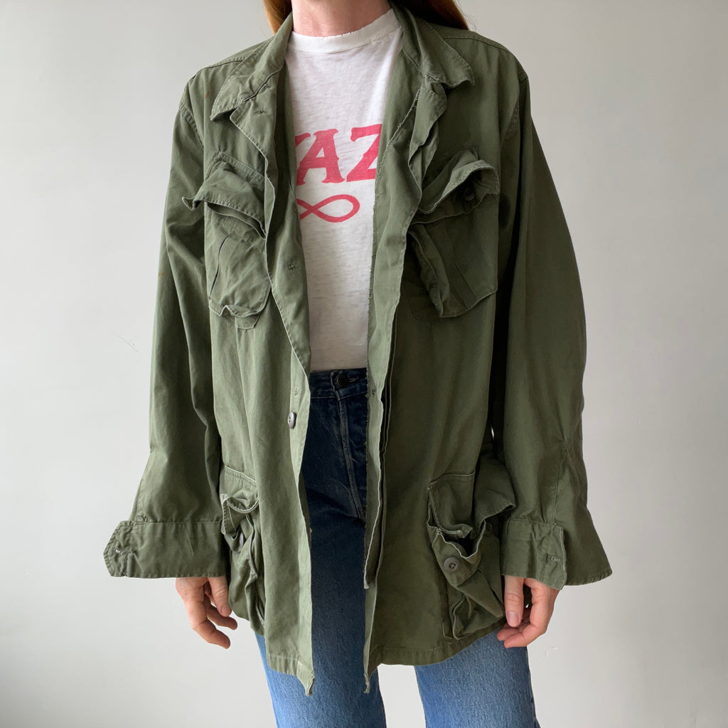 1982 Poplin Cotton US Army Jacket OG-107 Color – Red Vintage Co