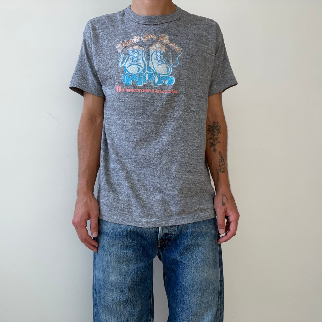 1980s Skate For Heart American Heart Association T Shirt – Red Vintage Co